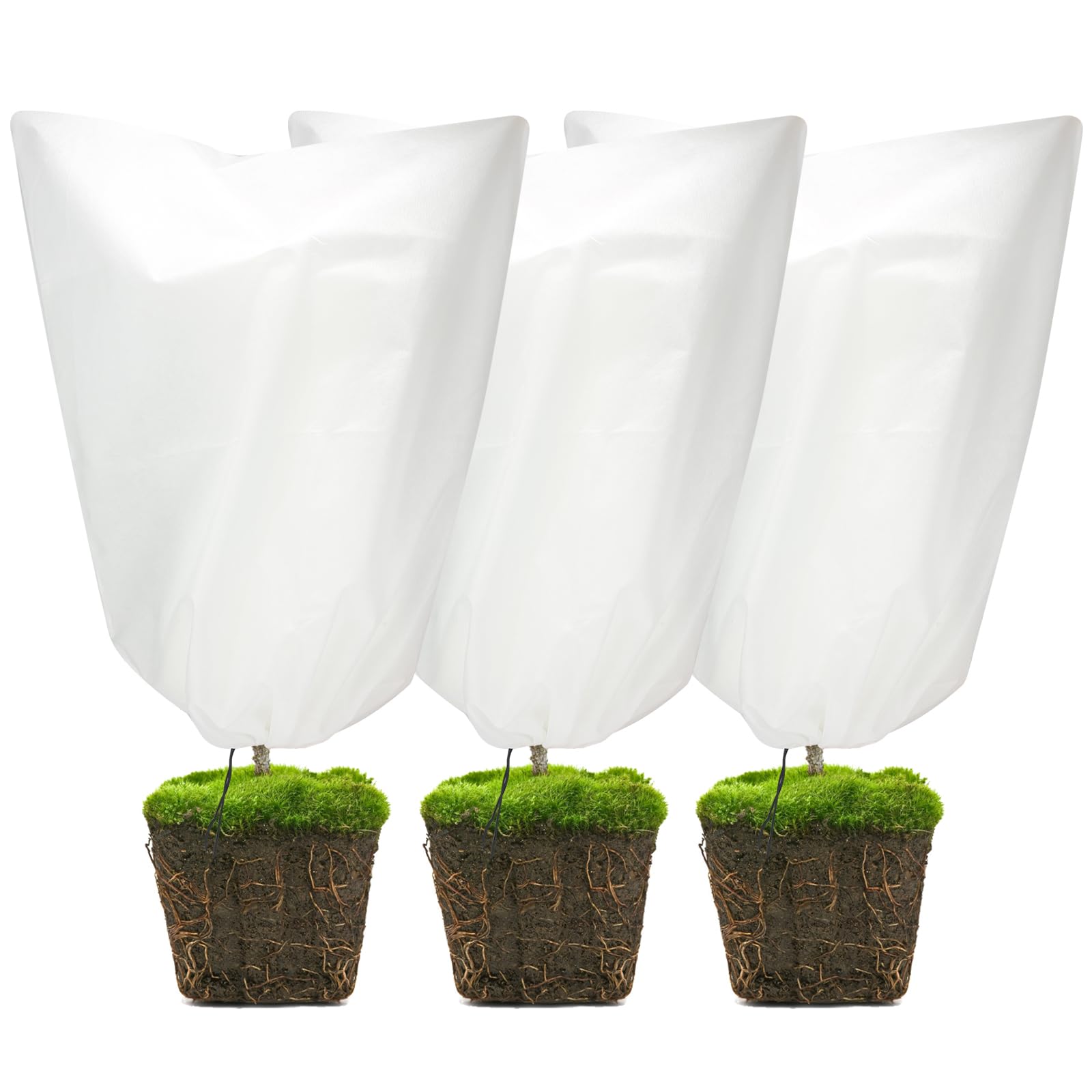 Amazon.com : 3 Packs Plant Covers Freeze Protection, 30" x 39.7" 2.25 ...