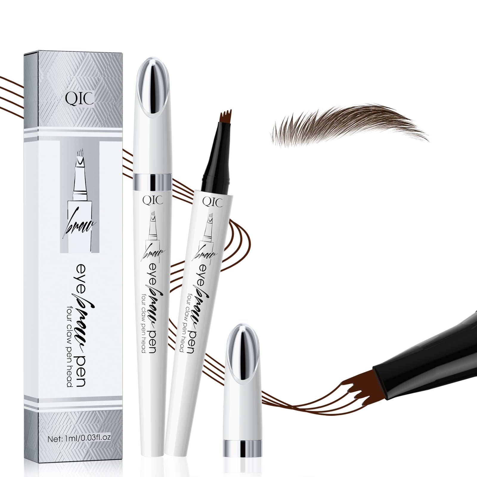 Amazon.com : 2024 New Magic Eyebrow Pencil,3D Waterproof Microblading ...