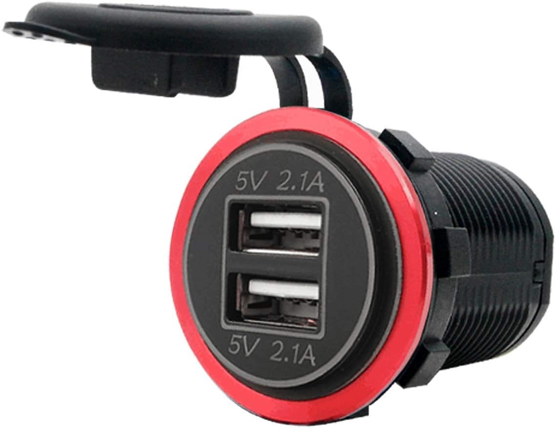 Amazon.com: Dual USB Charger Socket MASO Waterproof Marine USB Charger ...