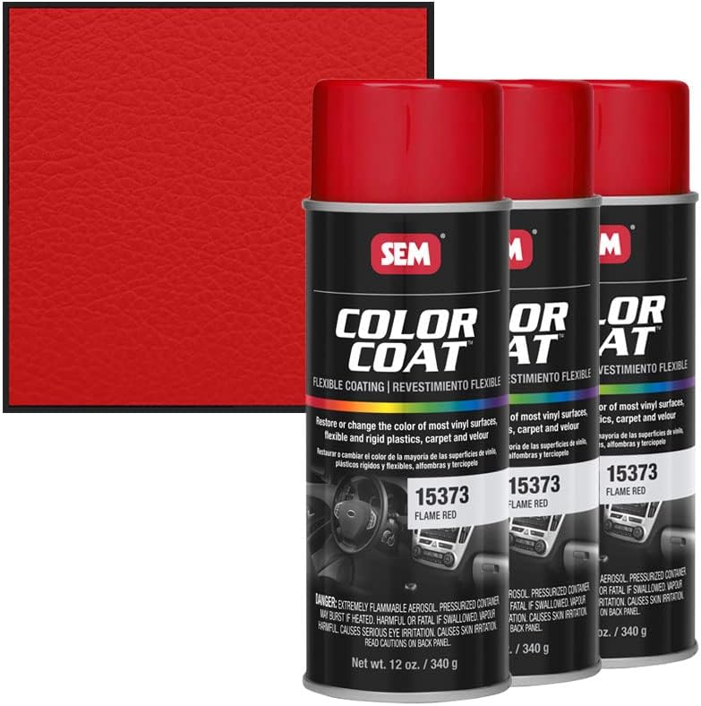 Amazon.com: SEM 15373, Flame Red, Color Coat Vinyl Paint : Automotive
