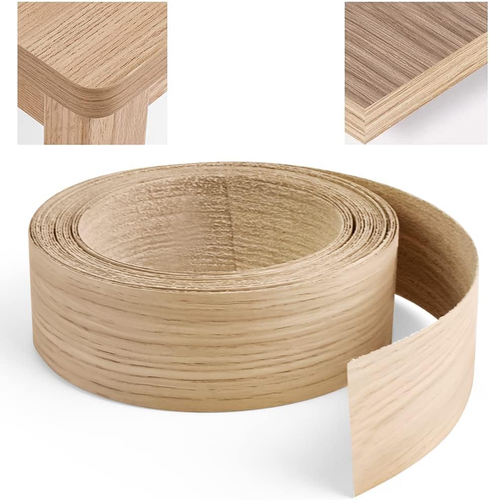 WoodPress 30mm Real Oak Edging Tape - 50m Iron On Edging Strip - Pre ...