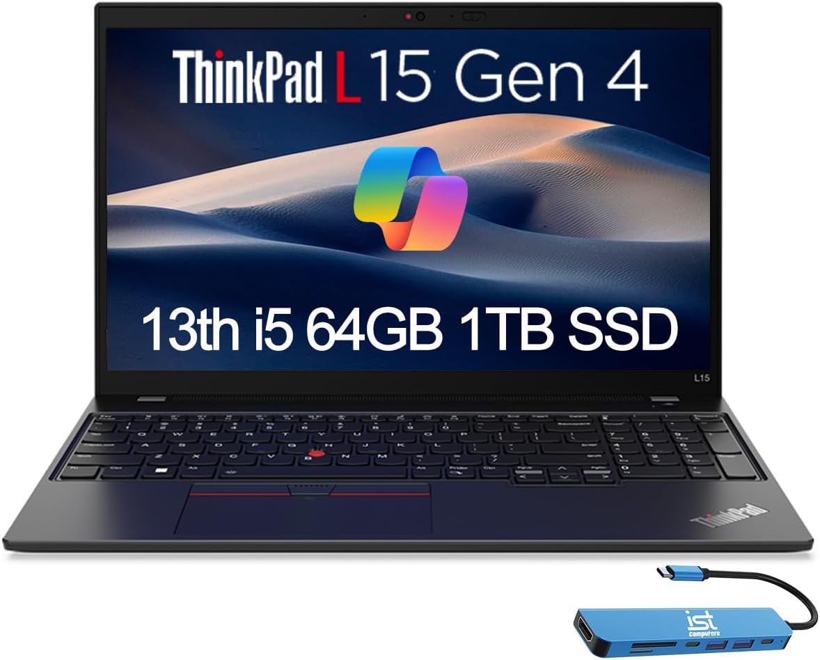 Amazon.com: Lenovo ThinkPad L15 Business Laptop (15.6" FHD, Intel 10 ...