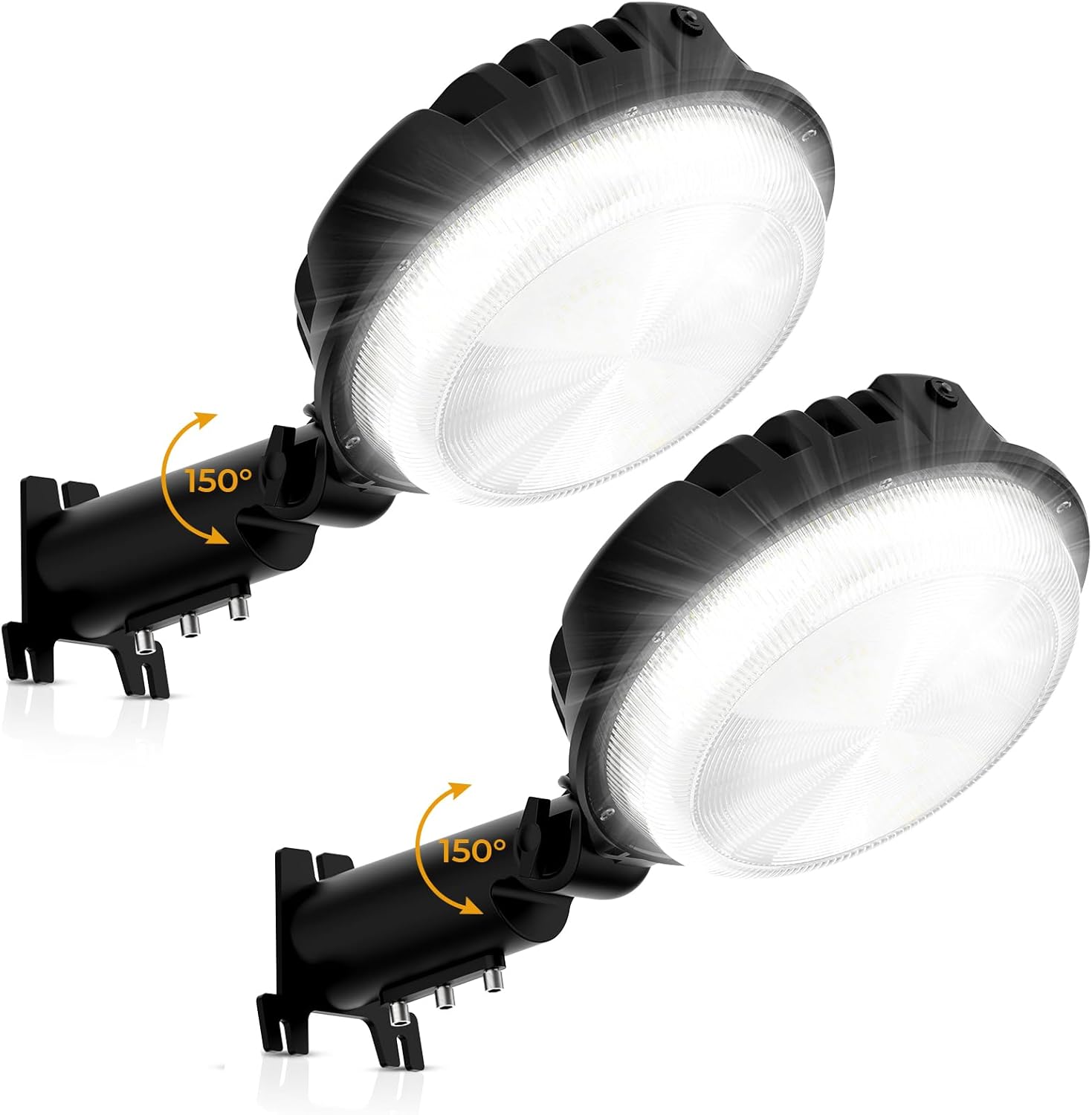 LED Barn Light 2 Pack, 150W 18000LM Dusk to Dawn Outdoor Lighting with ...