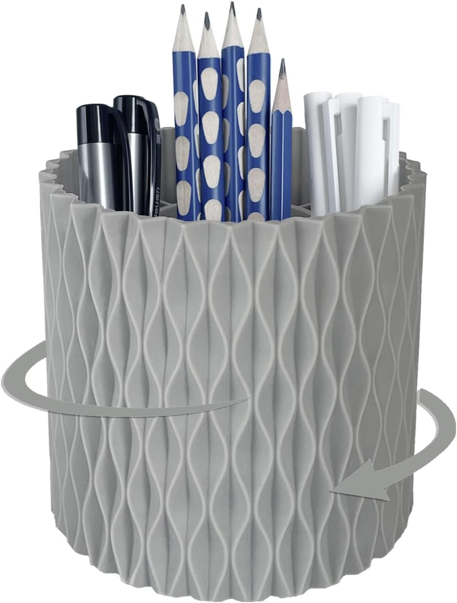 Amazon.com: Lebenrich Rotating Pen Pencil Holder for Desk, 5 Slots ...