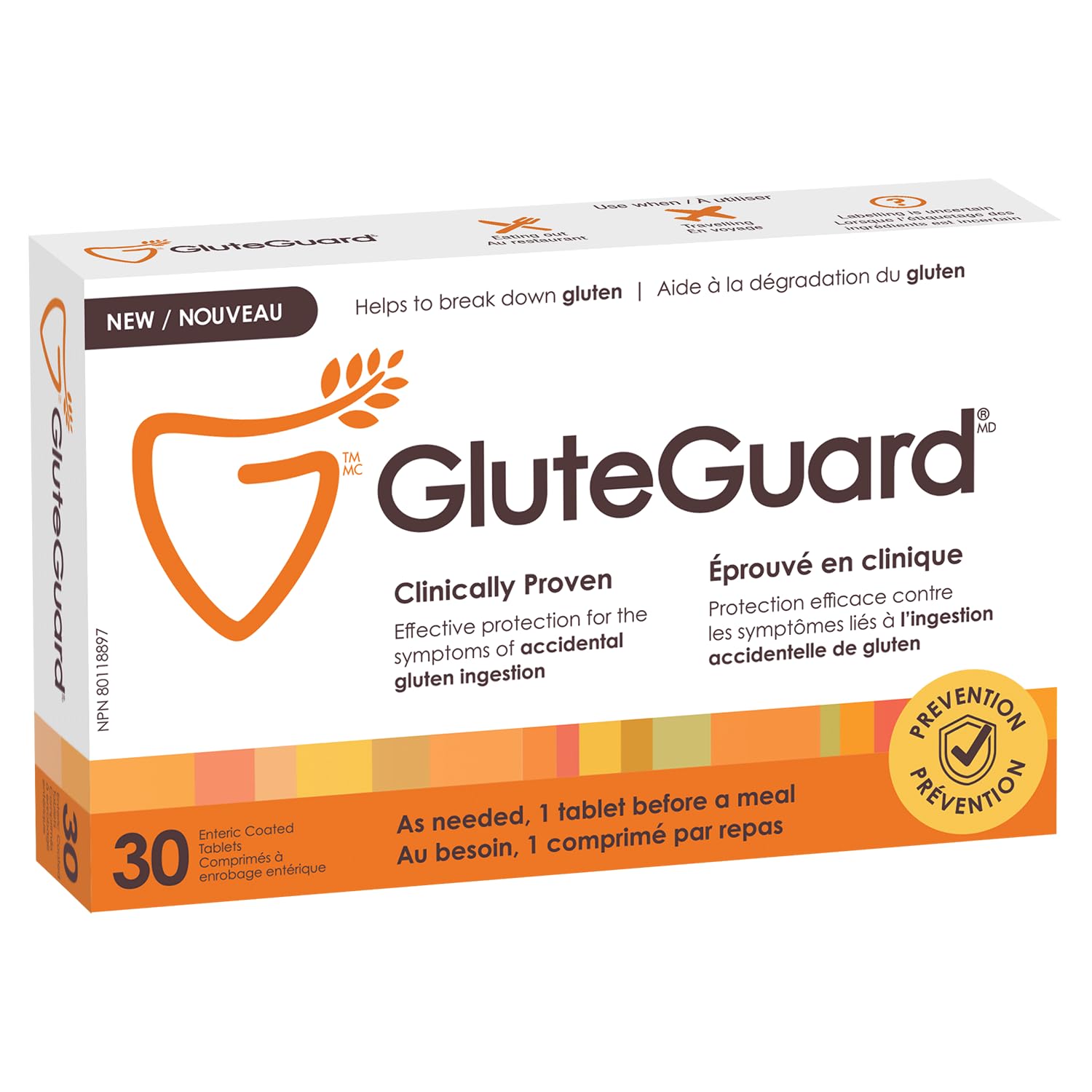 GluteGuard Enteric Coated Tablets - 30 Count - Helps To Break Down ...