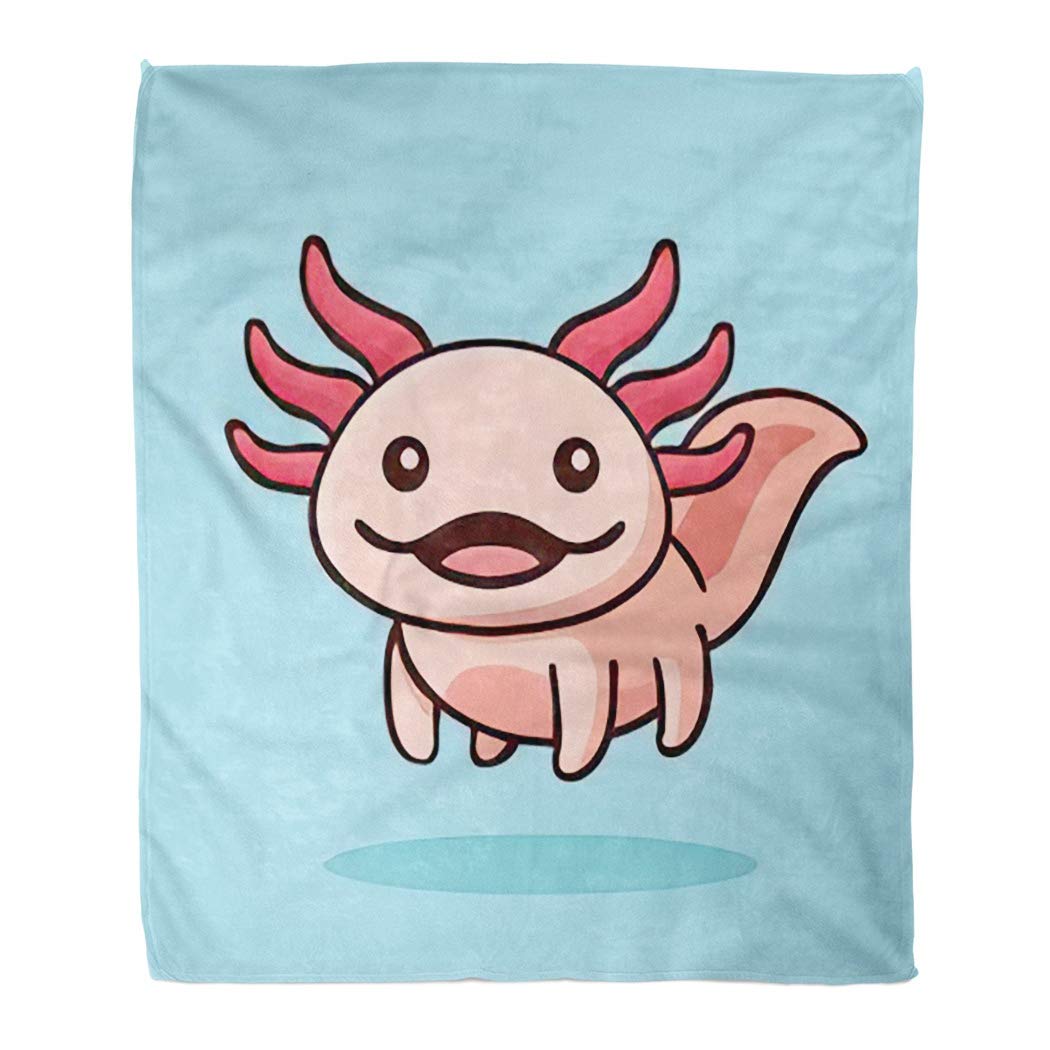 Axolotl Blanket,Plush and Warm Home Soft Cozy Portable Fuzzy Throw ...