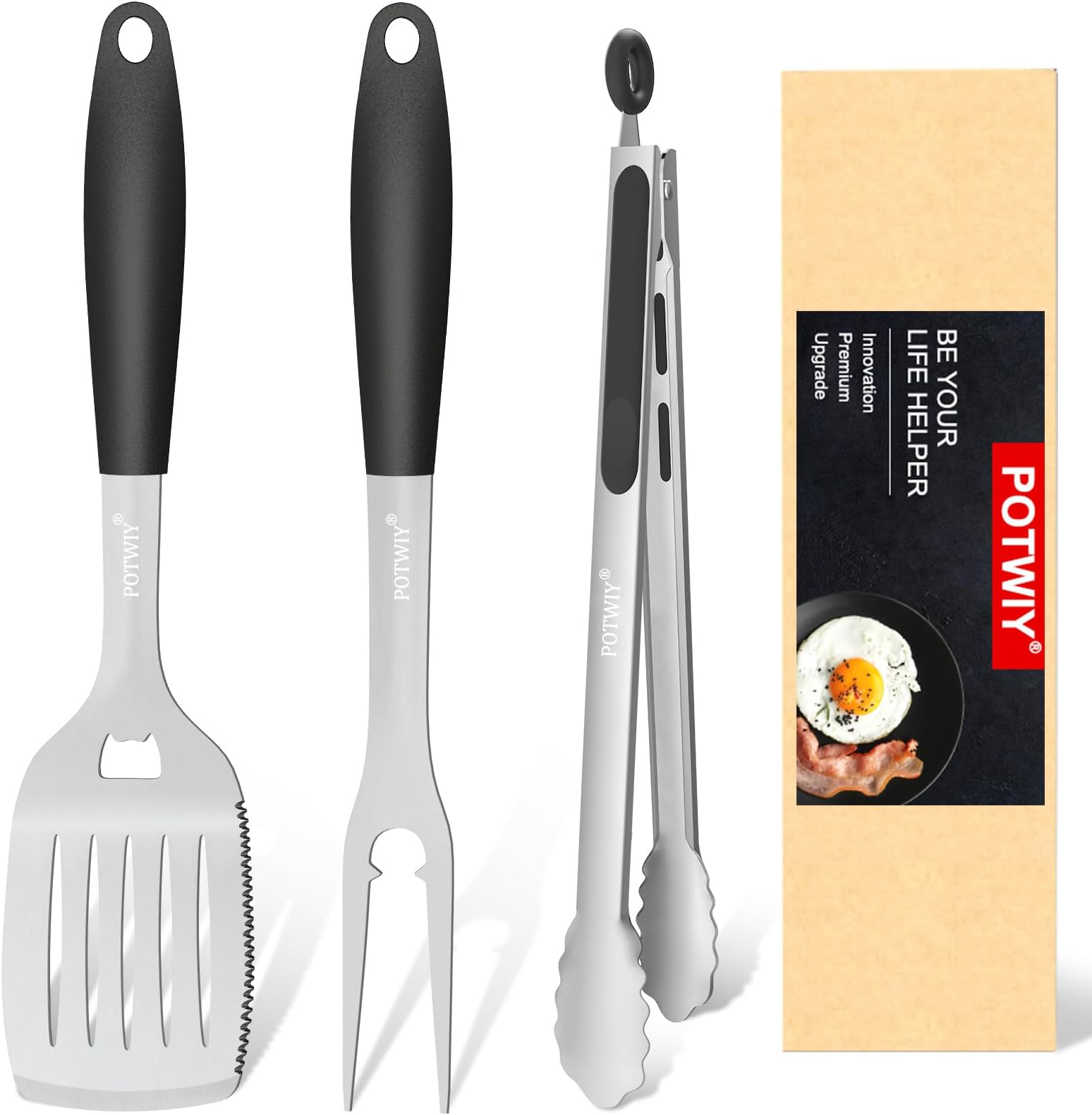 Amazon.com : 11PCS BBQ Grill Tool Set,Stainless Steel Barbecue Grilling ...