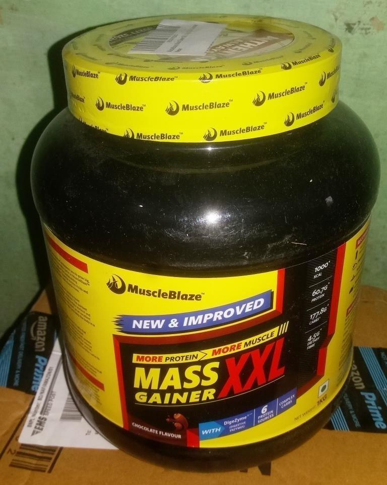 MuscleBlaze Mass Gainer XXL, with Complex Carbs, High Protein ...