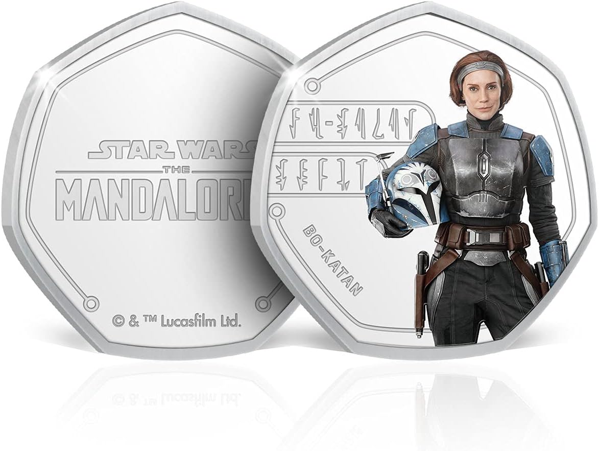 The Mandalorian Silver Plated Commemorative Coin – Bo Katen – BigaMart