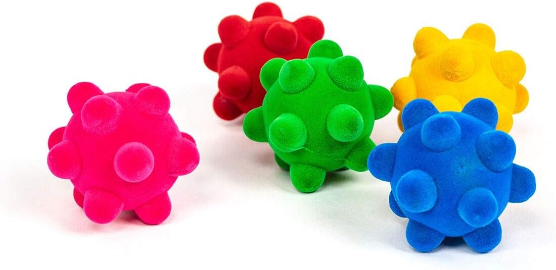 Amazon.com: Rubbabu Rainbow Fidget Balls - Safe Soft Squishy Children's ...