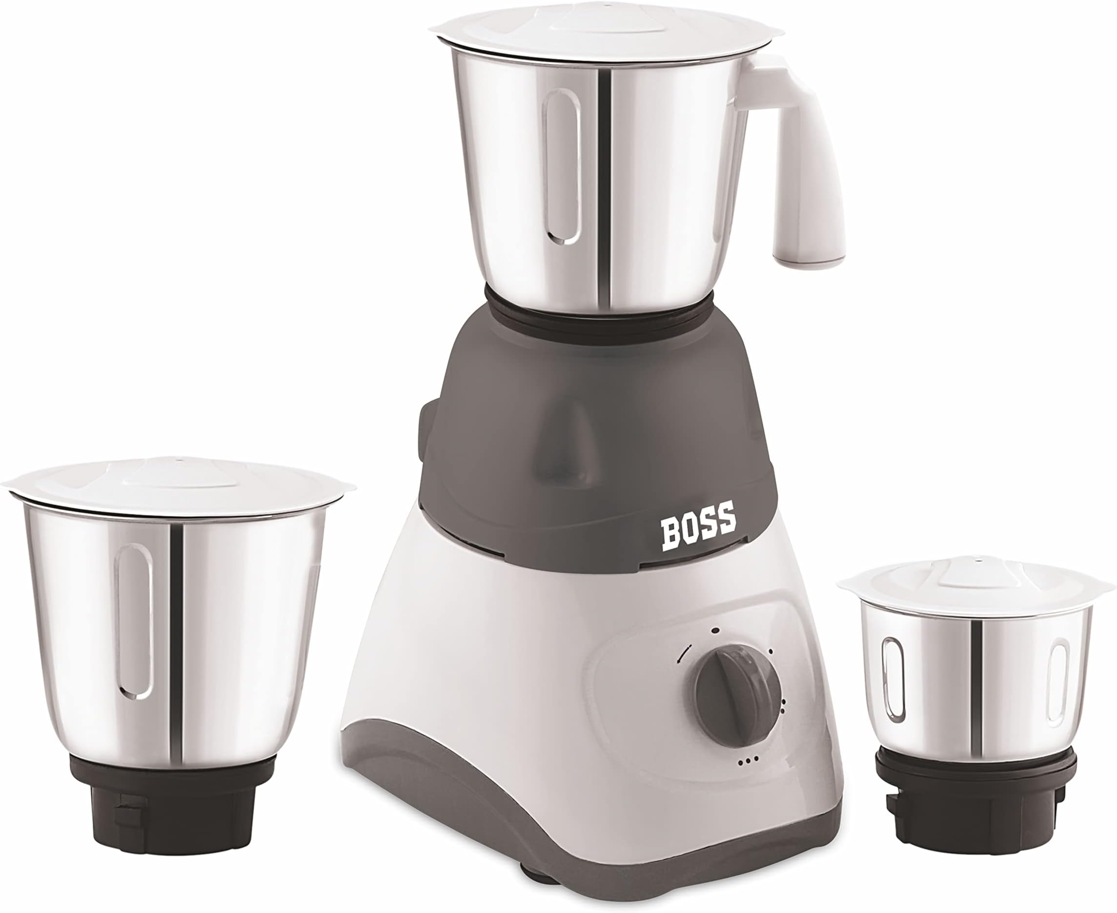 Buy Boss Crown Mixer Grinder, 750W, 3 Jars (Grey) Online at Low Prices ...
