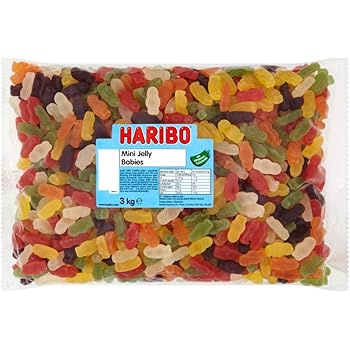 HARIBO Mini Jelly Babies Bulk Bag 3 kg (Pack of 1) 11150: Amazon.co.uk ...