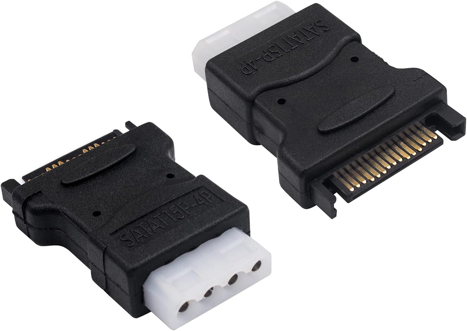 Duttek SATA Male to molex Female Adapter, SATA to LP4, molex to SATA ...