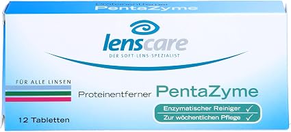 LENSCARE PentaZyme Proteinentferner Tabletten 12 St : Amazon.de ...