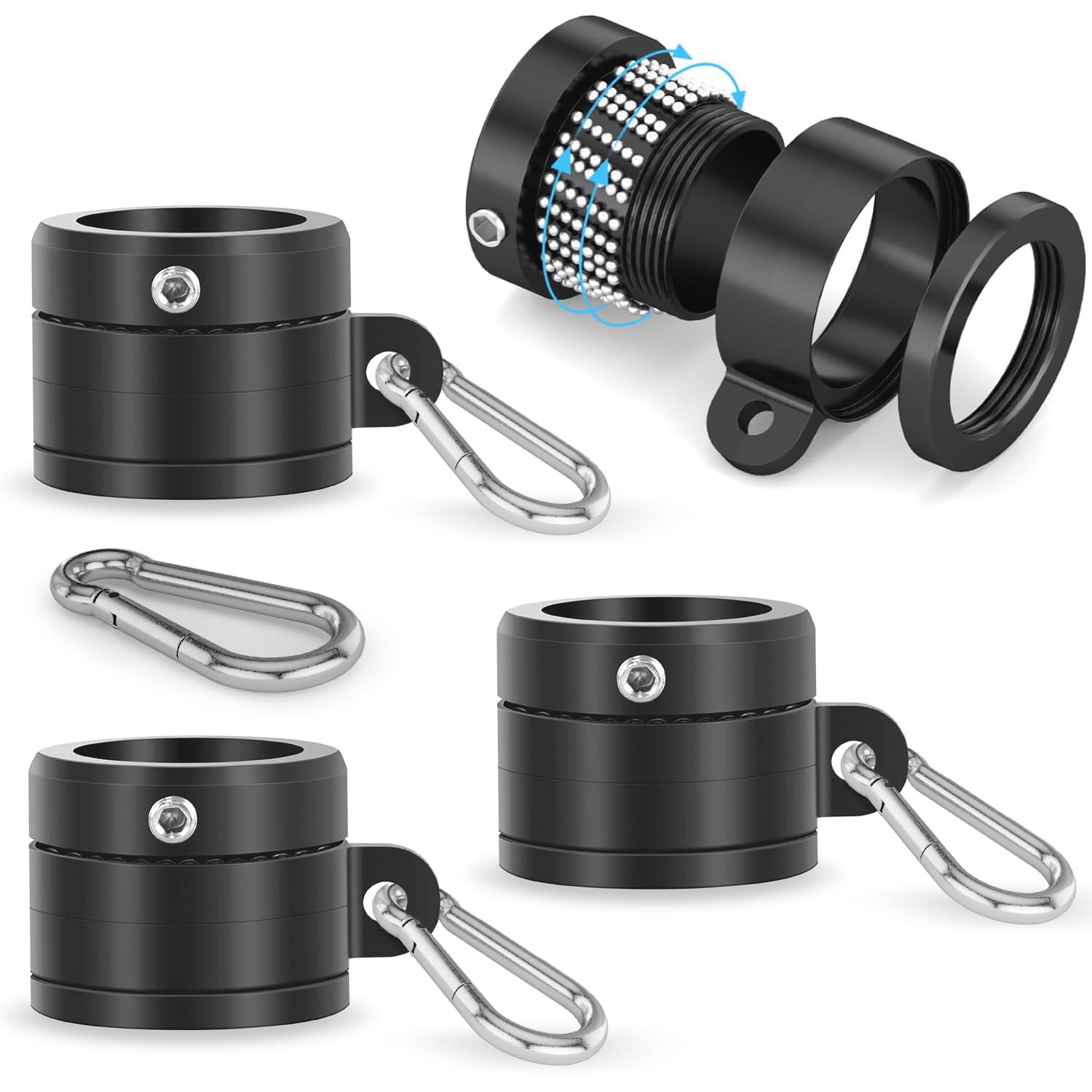 Amazon.com : Sinyoeer Flag Pole Rings and Accessories - Flag Pole Parts ...