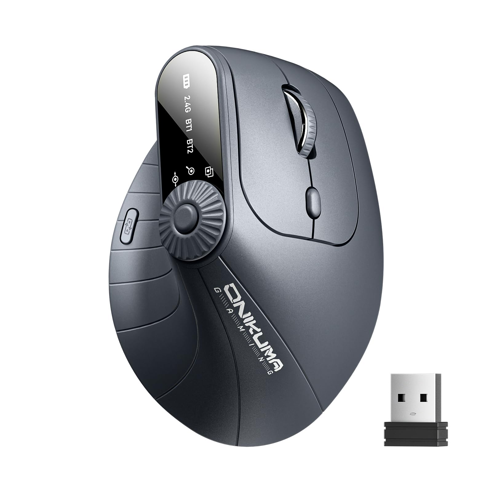 Amazon.com: Wireless Vertical Mouse, Ergonomic Mouse Rechargeable 2 ...