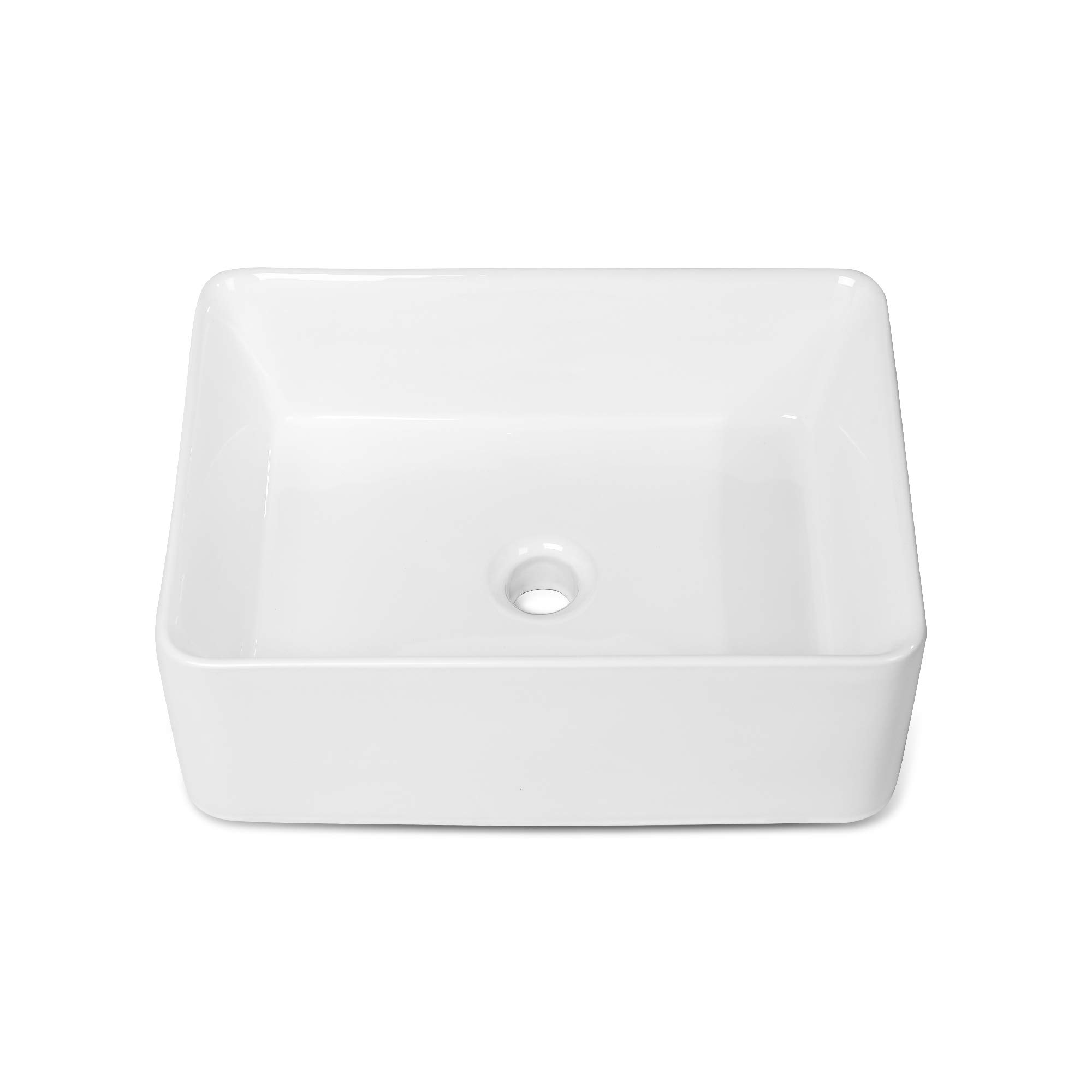 Snapklik.com : Rectangular Vessel Sink - 18 X 13 Modern Bathroom Vessel ...