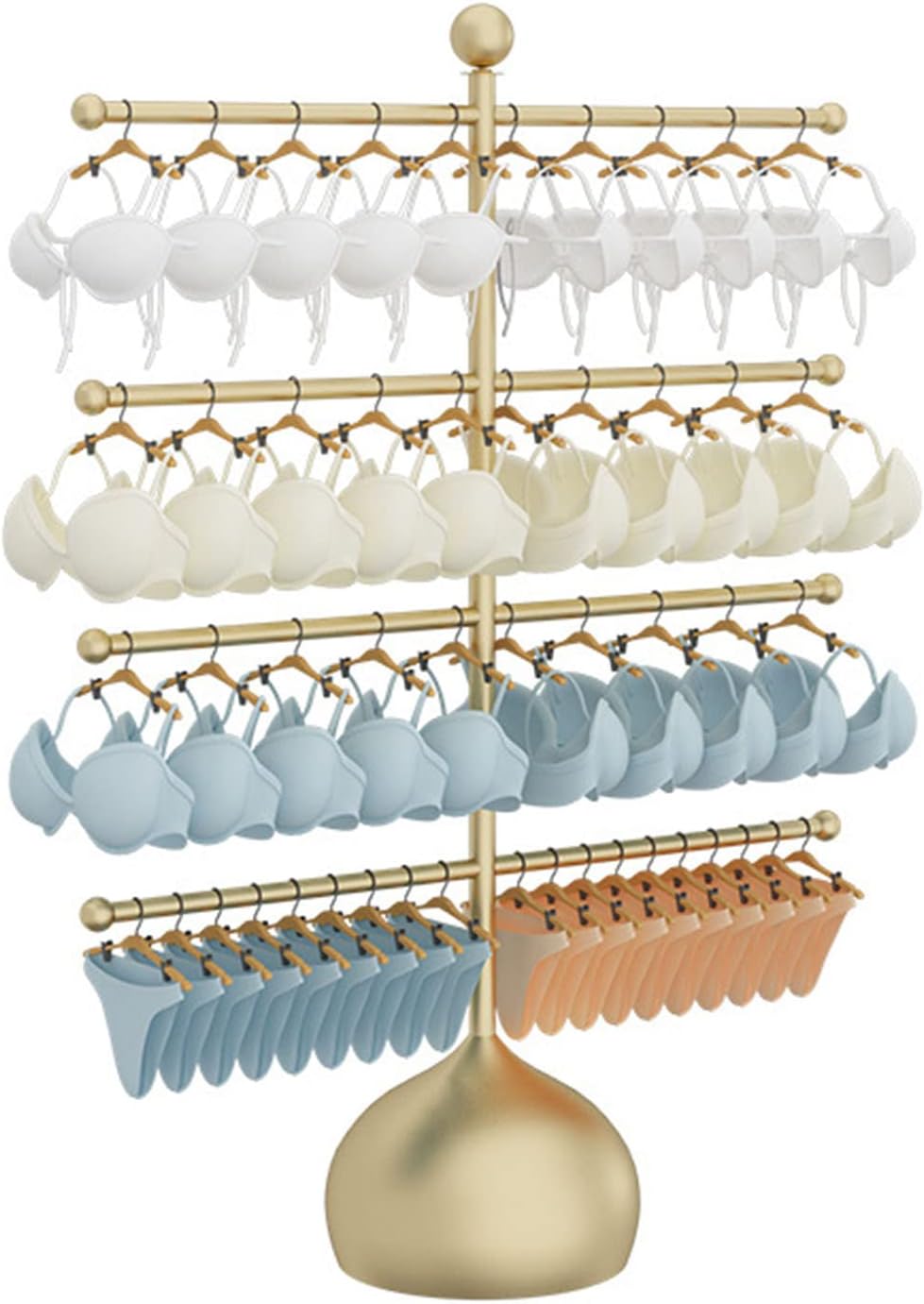 Floor Standing Lingerie Display Rack, Modern Metal Bra Shorts Clothes ...