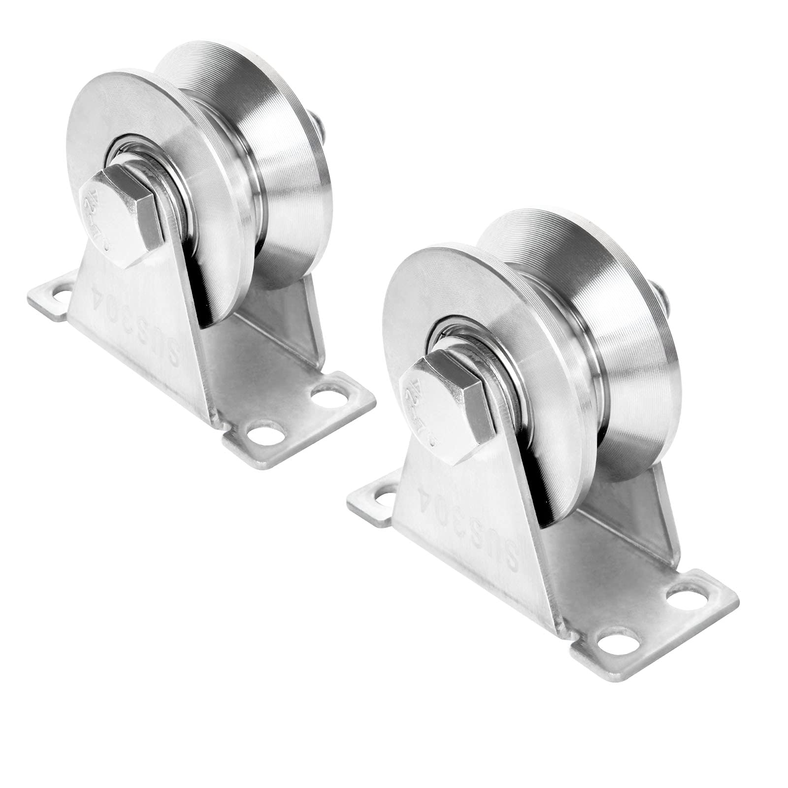 Buy CertBuy 2 Pack 2 Inch V Groove Wheel Pulley 304 Stainless Steel