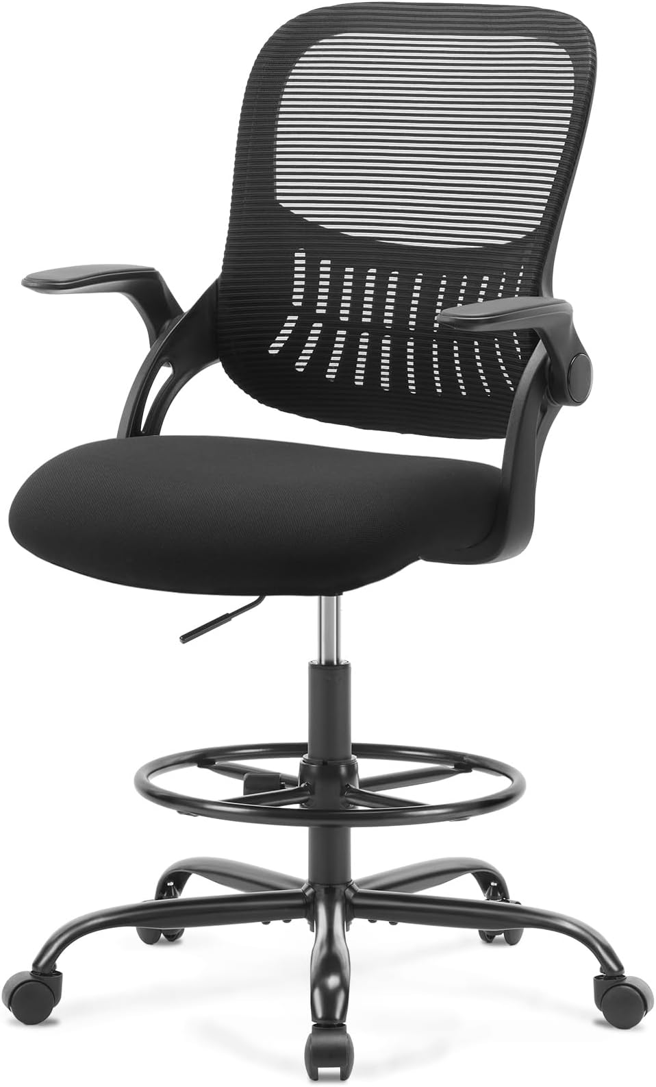 Amazon.com: Sweetcrispy Tall Drafting Desk Chair - Ergonomic High Stool ...