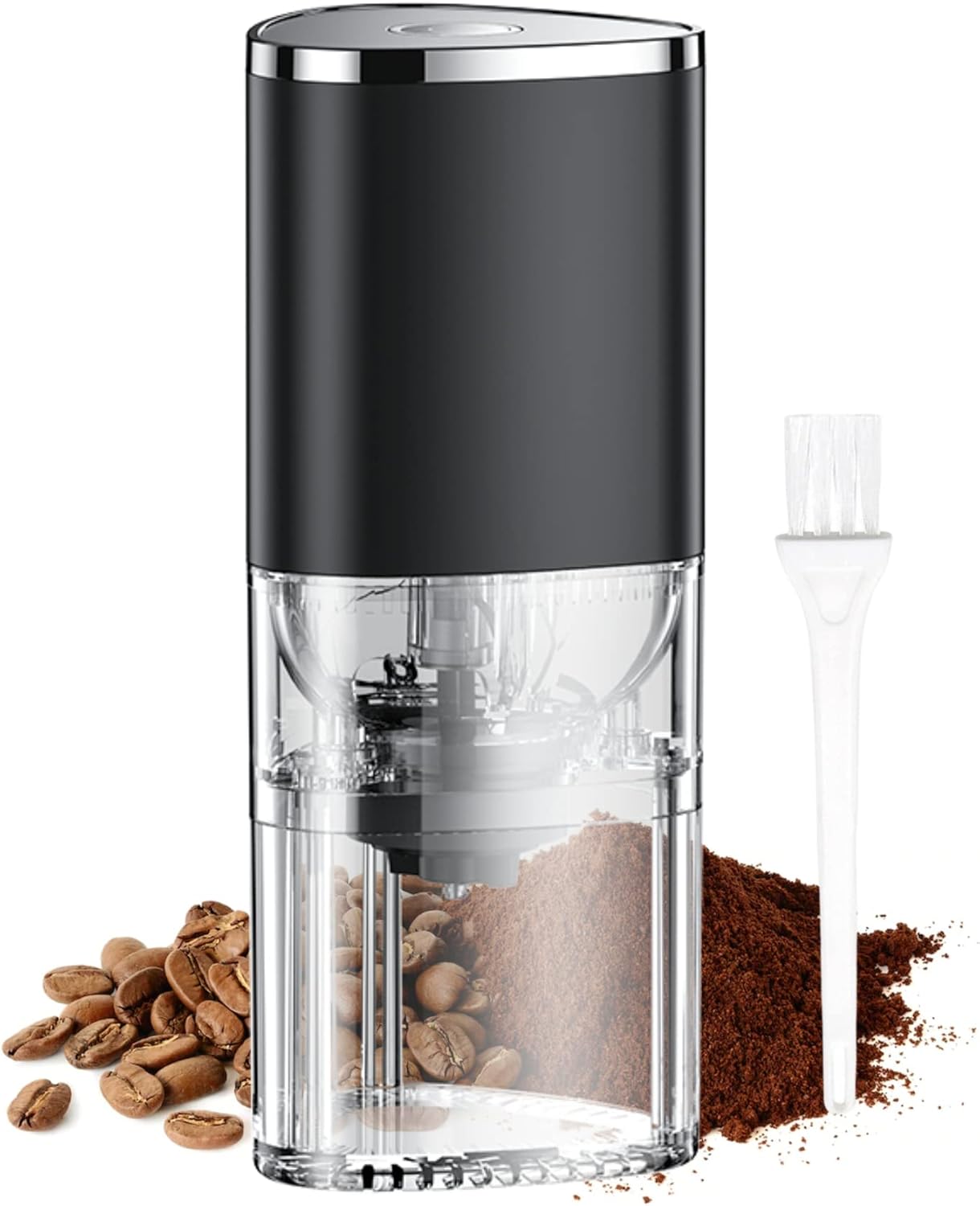 Portable Electric Coffee Grinder with Ceramic Grinding Head, USB ...