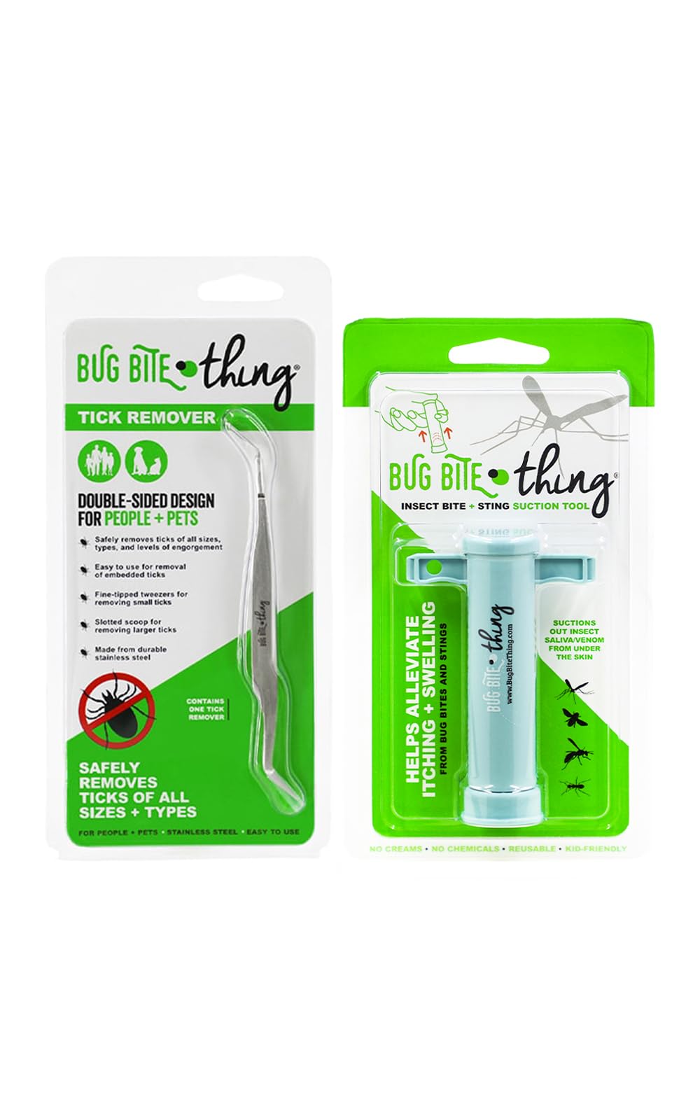 Amazon.com: BUG BITE THING Suction Tool and Tick Remover Combo Pack ...