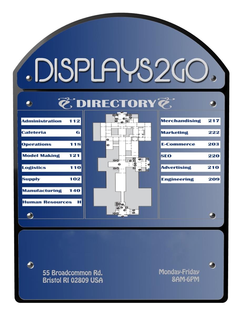 Snapklik.com : Wall Mounted Office Sign, Directory Sign For Restaurant ...