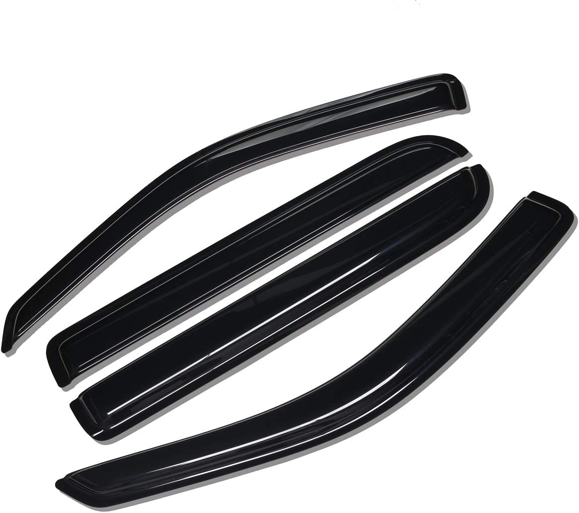 4pcs Side Window Wind Deflectors,in-Channel Style Shade Sun rain Guards ...