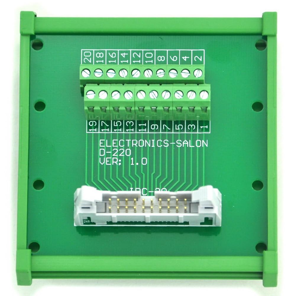 Snapklik.com : DIN Rail Mount Flat Ribbon Cable 0.1" FRC Connector ...