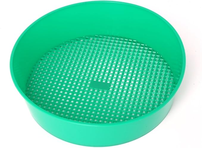 Mya Plastic Sieve Fine Mesh Pore Size 3-3.5mm Green Garden Sieve For ...