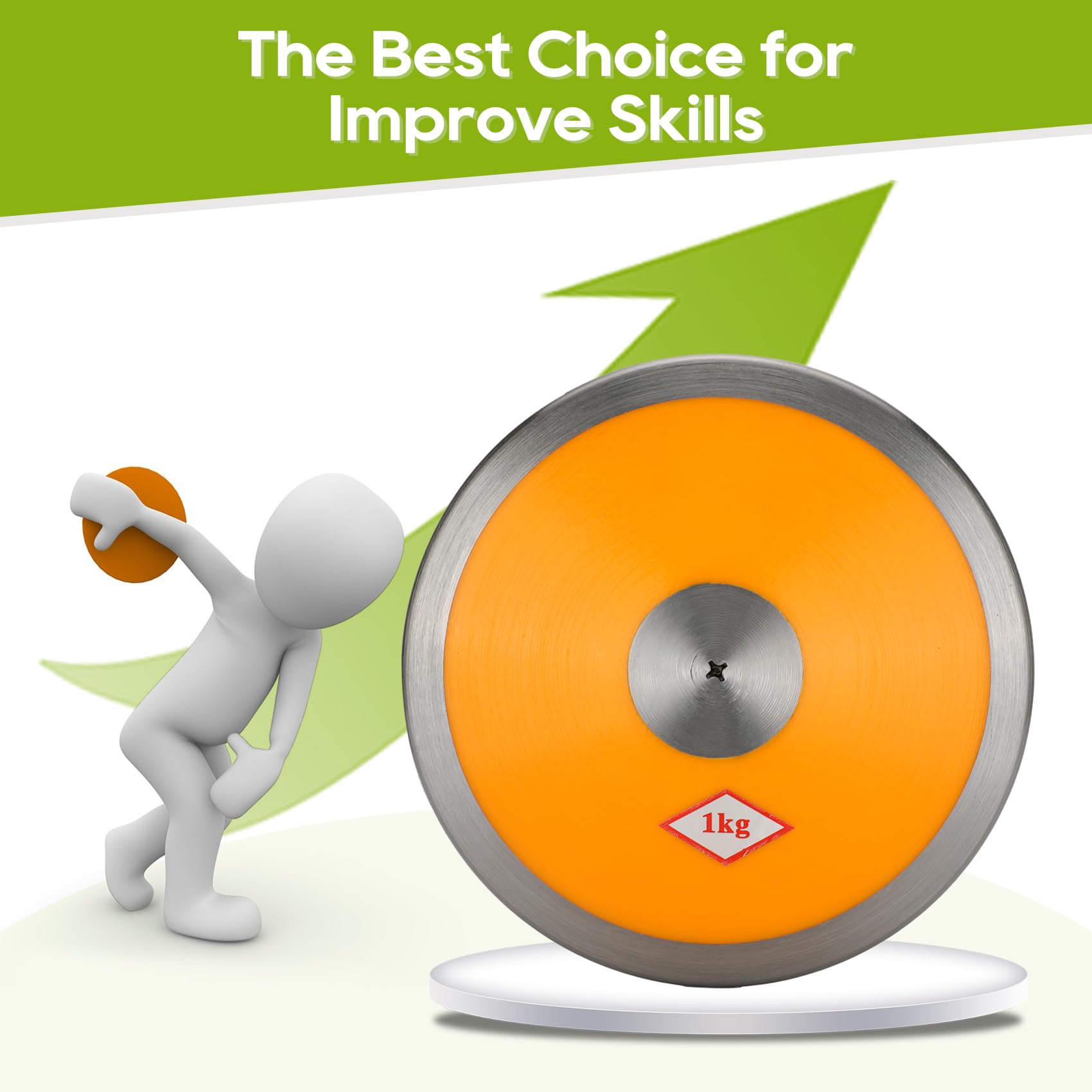 Snapklik.com : Nylon Discus 1kg, 1kg Discus Track And Field, Suitable ...
