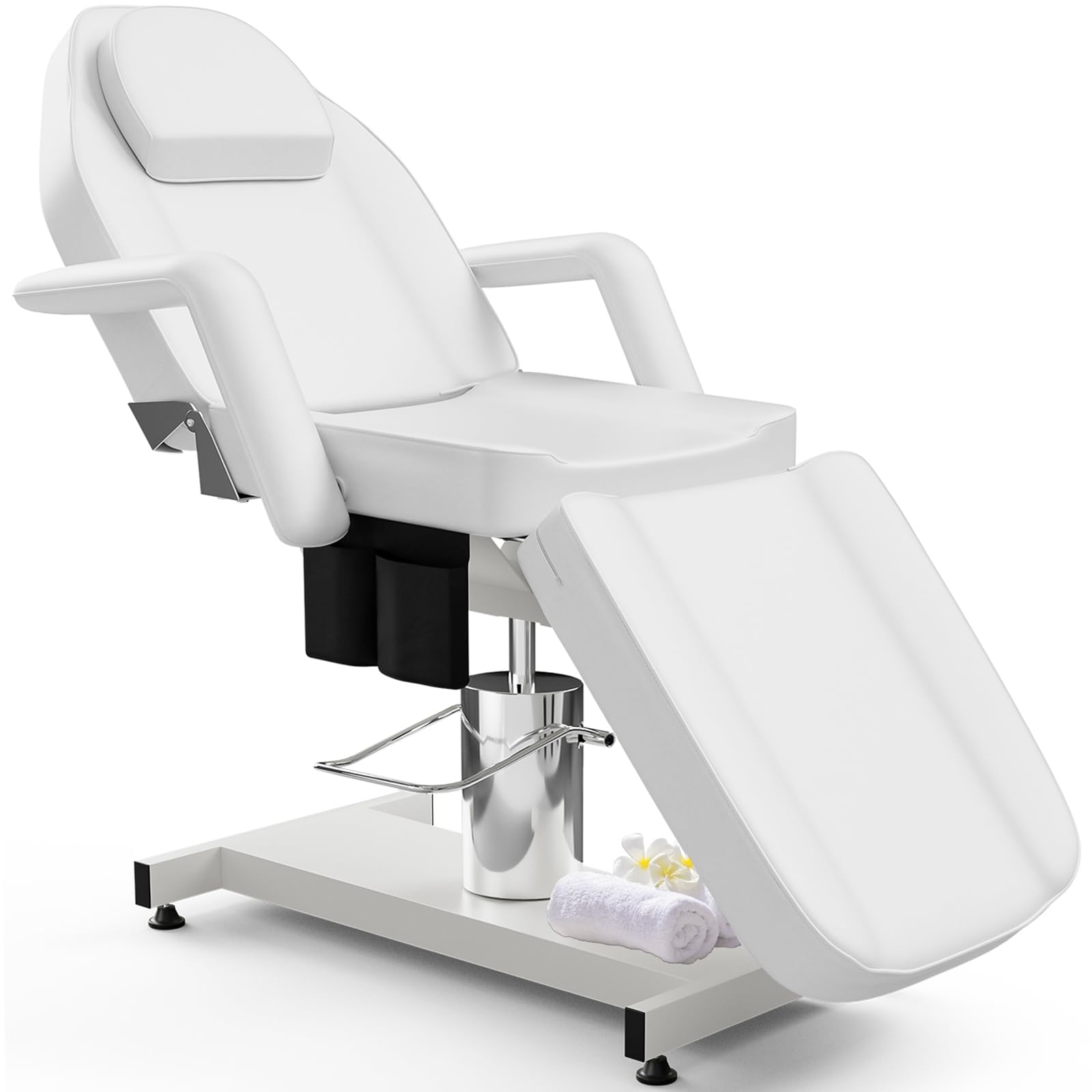 Amazon.com: OKAKOPA Professional Hydraulic Pump Esthetician Bed, Swivel ...