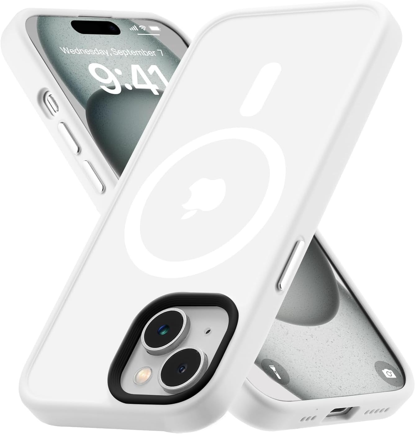 Amazon.com: Tigowos for iPhone 15 case Fits MagSafe 10FT Drop Resistant Matte Skin Feeling ...