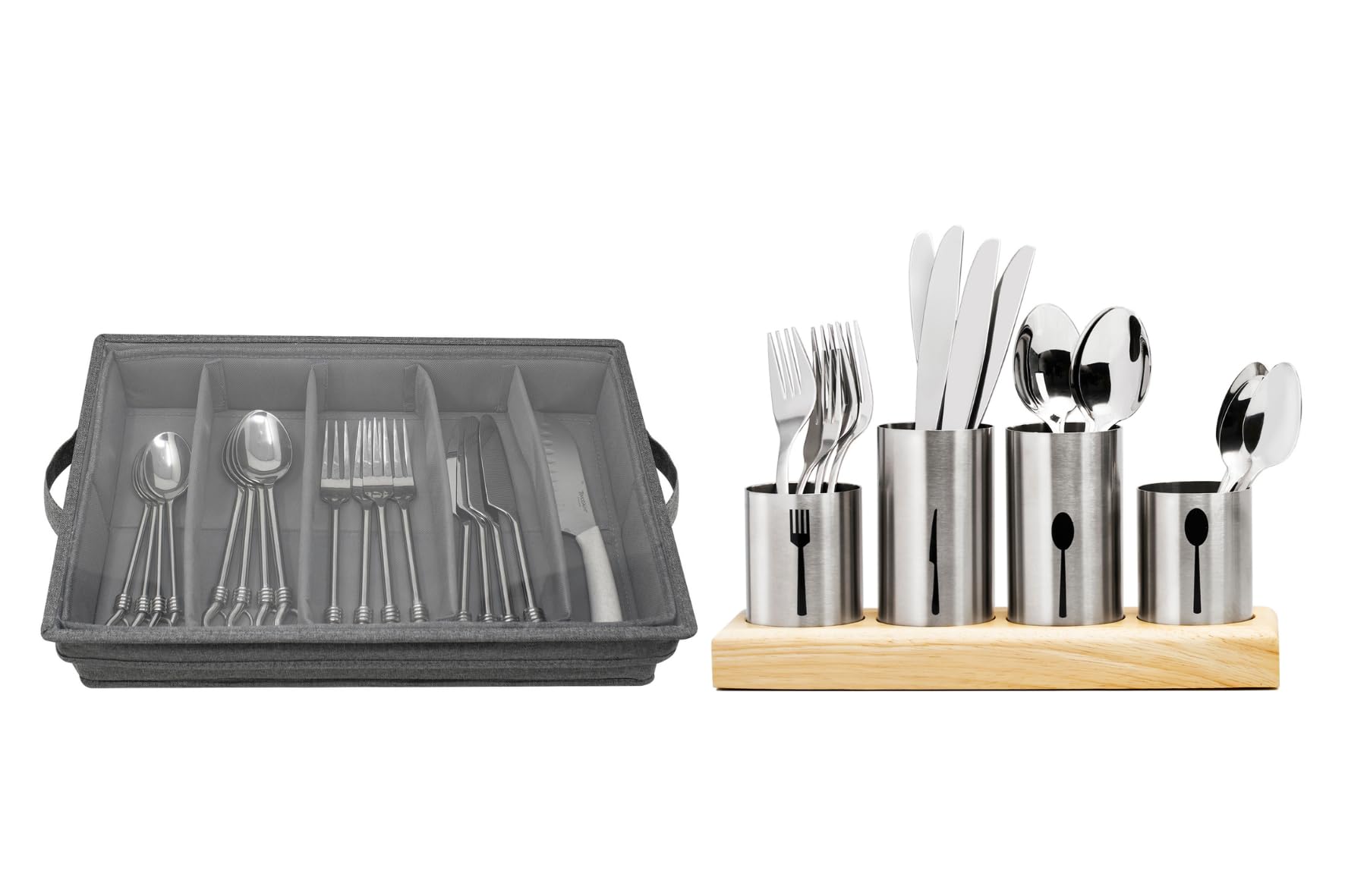 Amazon.com: Sorbus Silverware Caddy and Flatware Organization Container ...