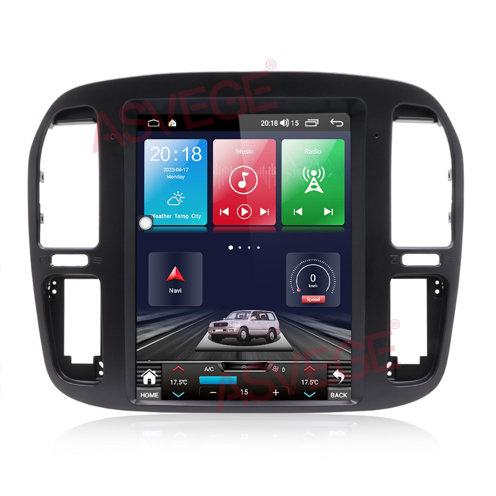 Amazon.com: 12.1 Inch Tesla Screen Car Stereo for Toyota Land Cruiser ...