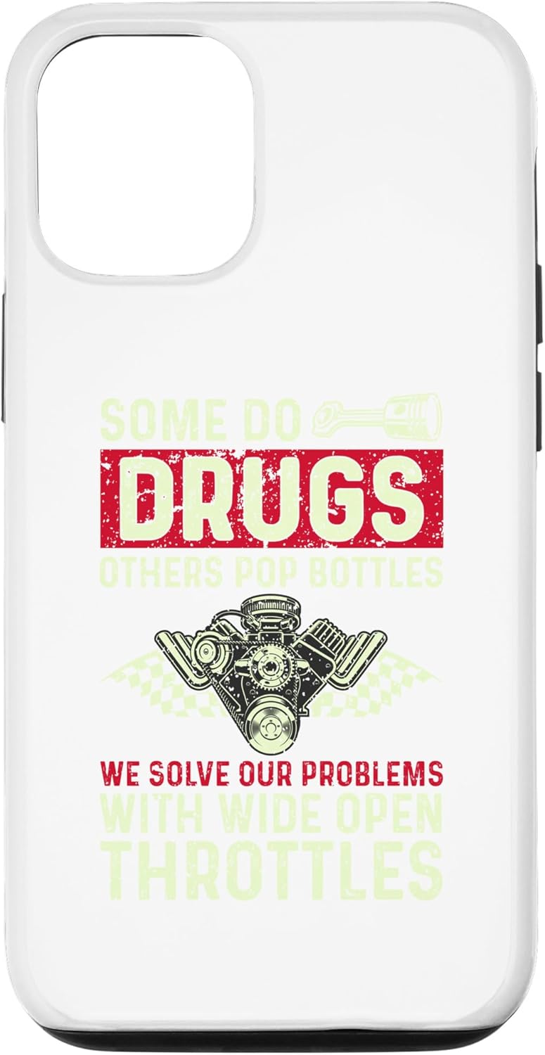 Amazon.com: iPhone 14 With Wide Open Throttles Funny Drag Racing Drag ...