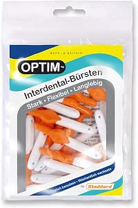 OPTIM Interdental Brushes Pack of 25 Orange 0.45 mm Size 1 : Amazon.co ...