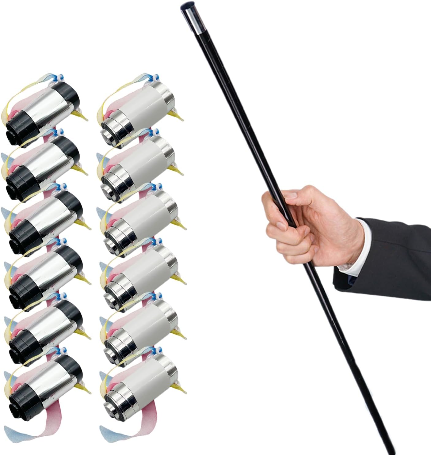 Amazon.com: Neliky 35.4in/90cm Plastic Magic Pocket Staff Collapsible ...