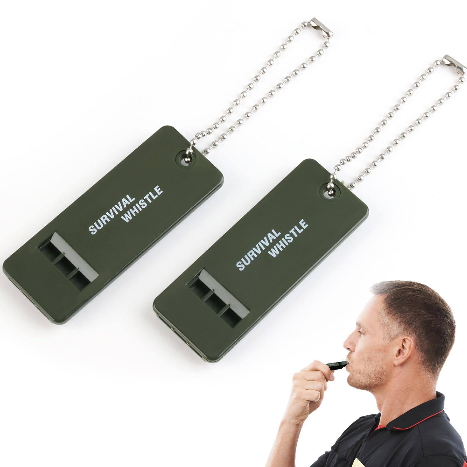 Amazon.com : 120 dB Emergency Whistles for Teachers, Self Defense ...