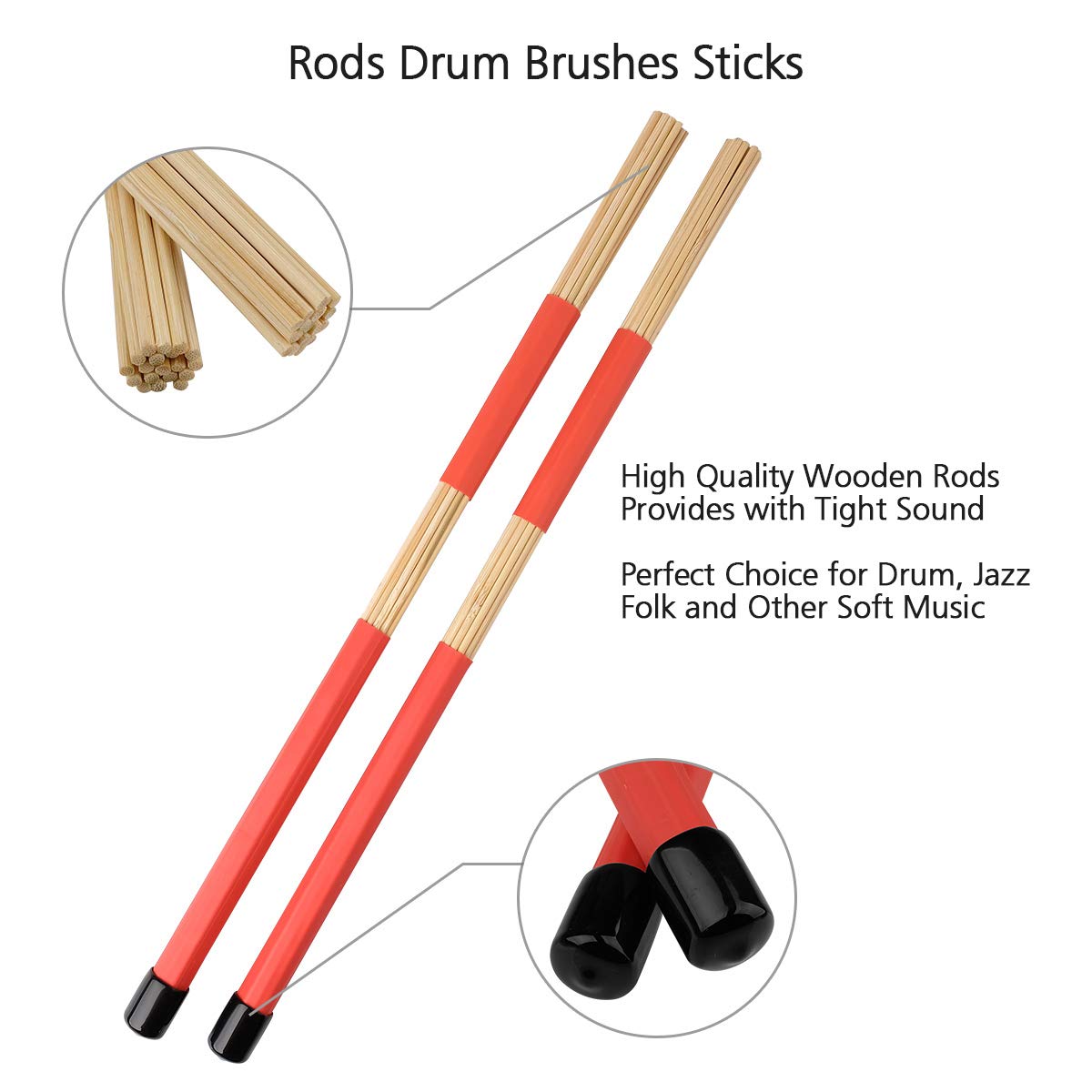 Snapklik.com : Drum Sticks Set,Eison 5A Maple Wood Drum Sticks,Drum ...