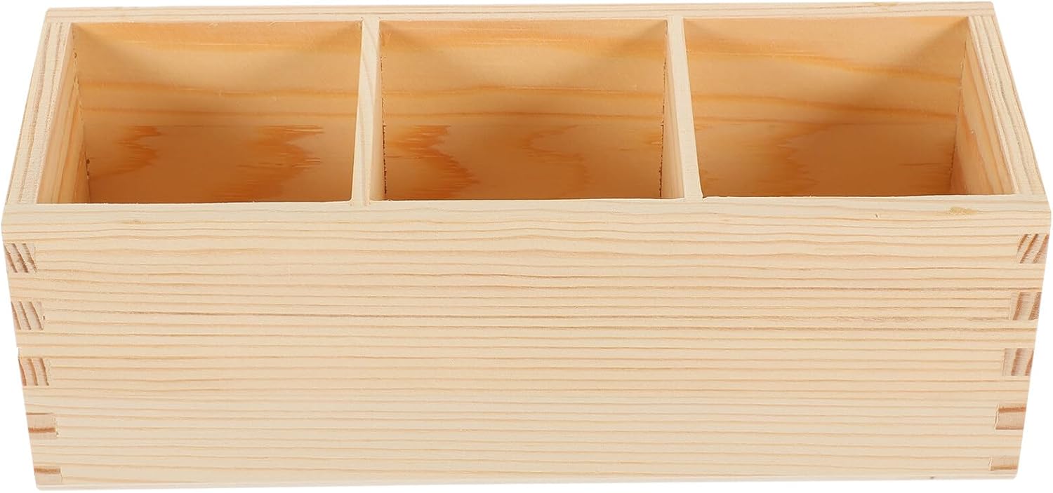 Amazon.com: EXCEART Pen Organizer and Makeup Brush Holder Stylish Desktop Pen Cup Versatile Wood ...