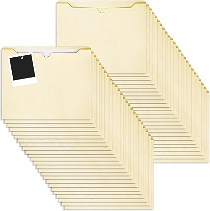 10 Letter Size File Folders | Letter Size Manila Folder - Fastener ...