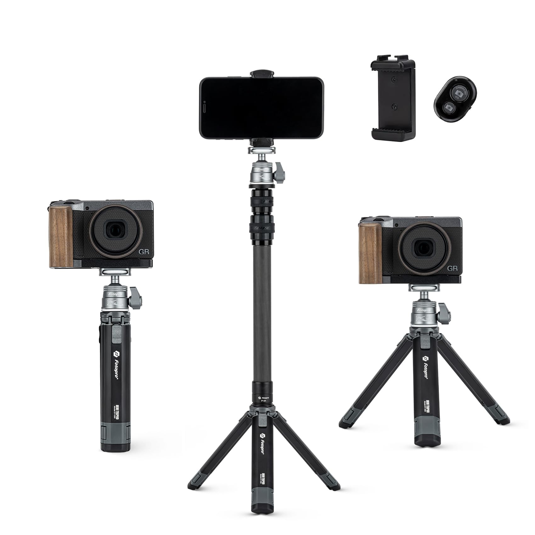 Amazon.com : Fotopro Mini Camera Tripod Kit, Extendable Small Desktop ...