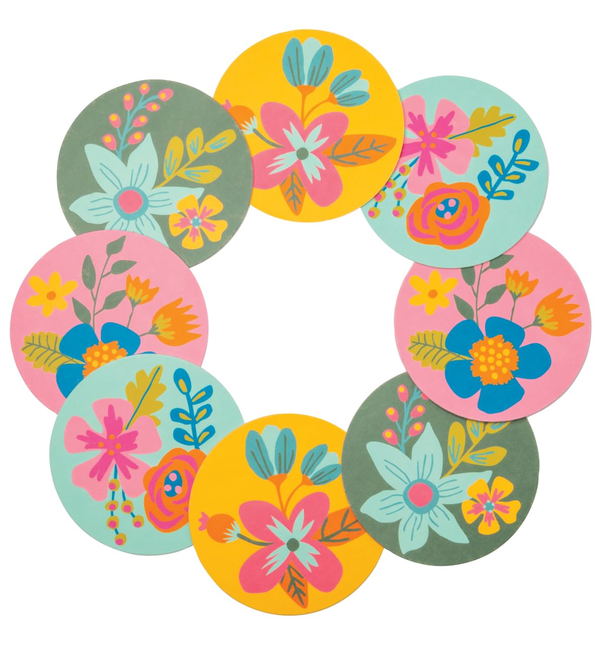 Amazon.com | Karma, Paper Coasters 8-Pack, Cocktail Paper Coasters in 4 ...