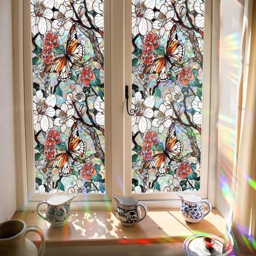 Amazon.com: N Rainbow Tinted Window Privacy Film - Sun Blocking Birds ...