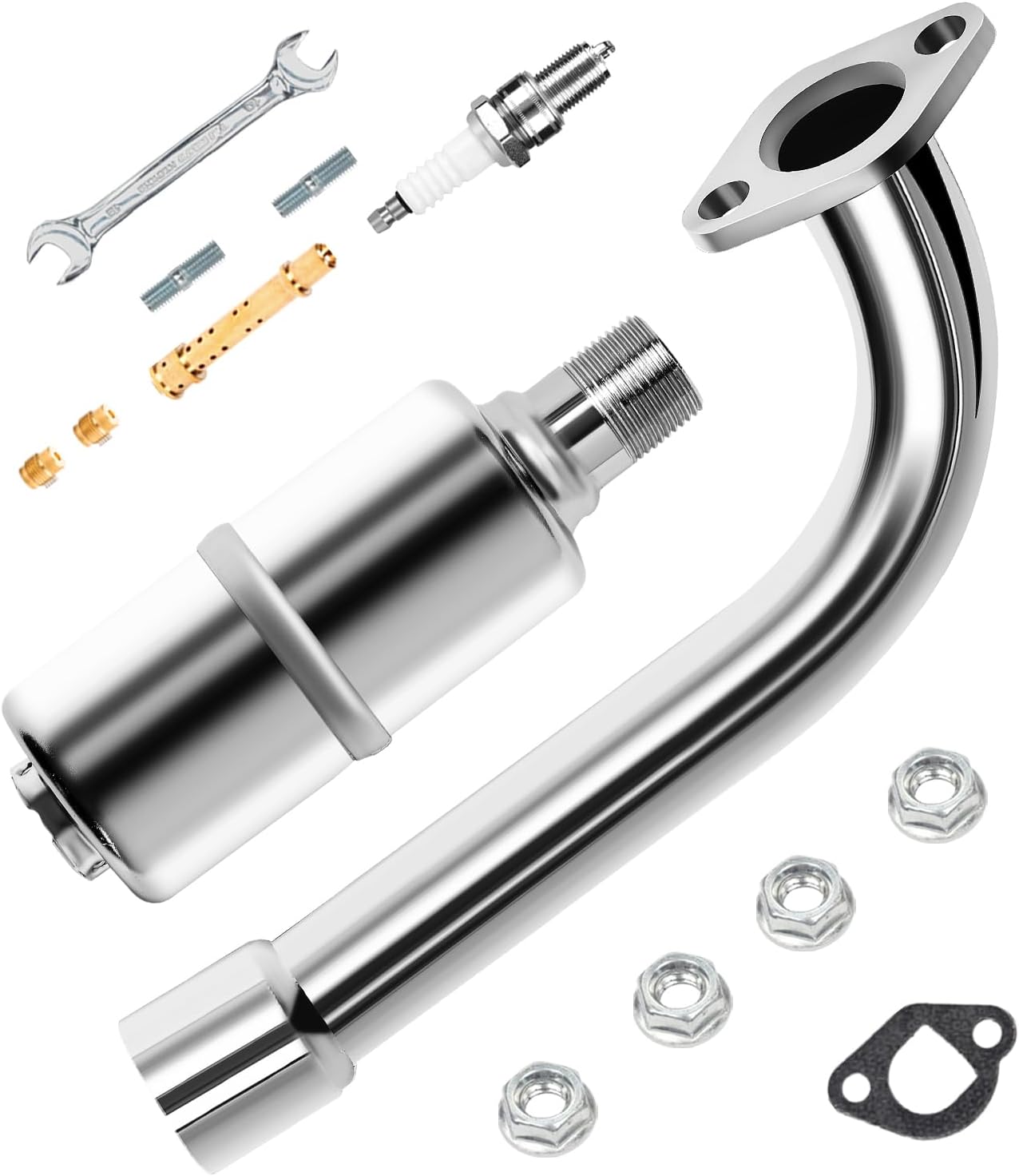 Amazon.com: SOFO Exhaust Pipe Muffler Kit - For Predator 212 Exhaust ...
