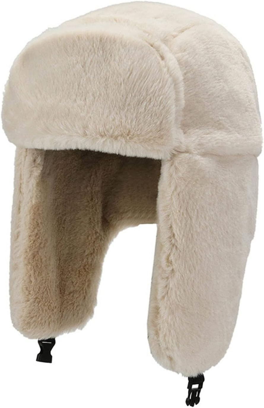 Amazon.com: Winter Skiing Hat Cap Warm Hat with Ear Flaps for Cold ...