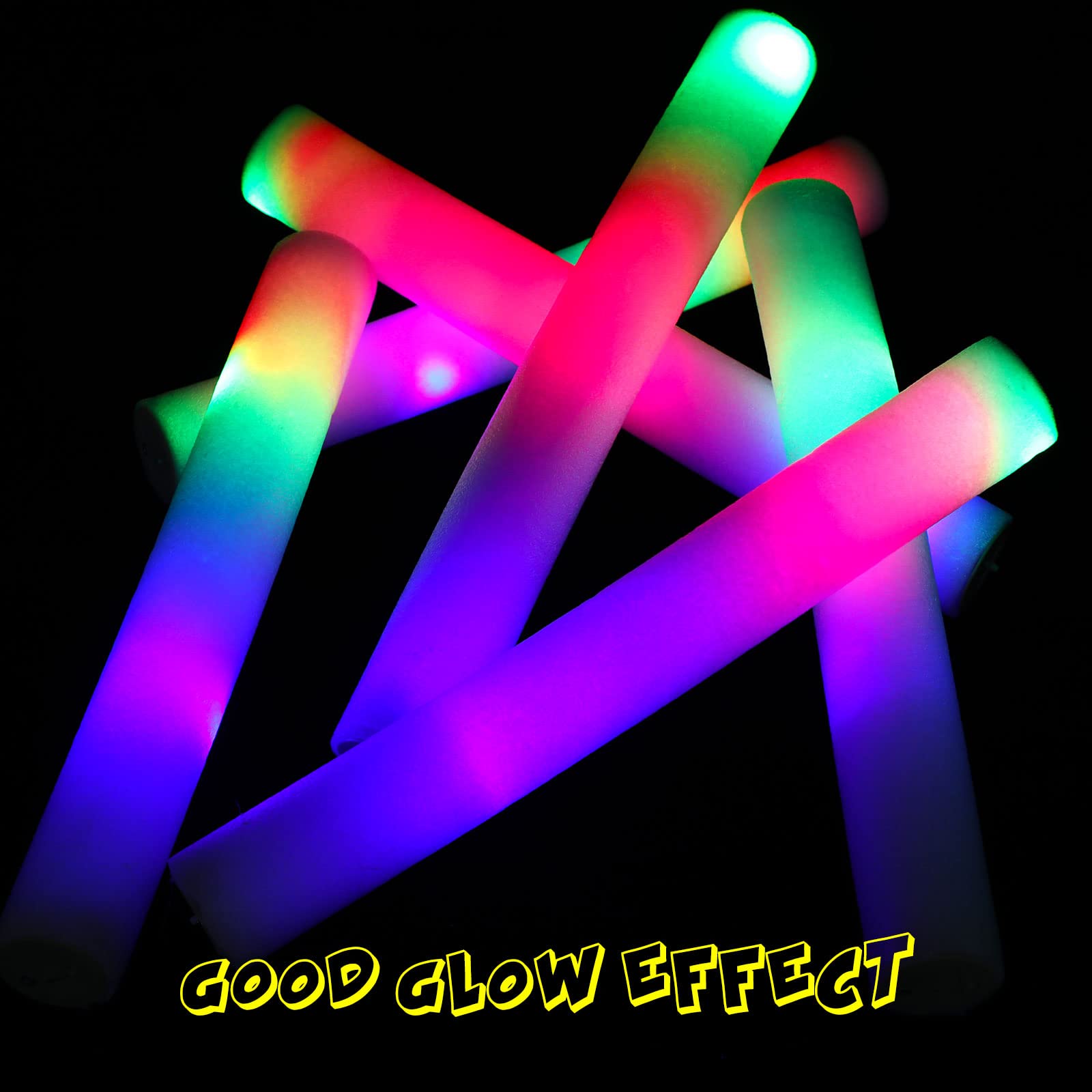 Snapklik.com : 300 Pcs Light Up Sticks Led Glow Sticks Bulk