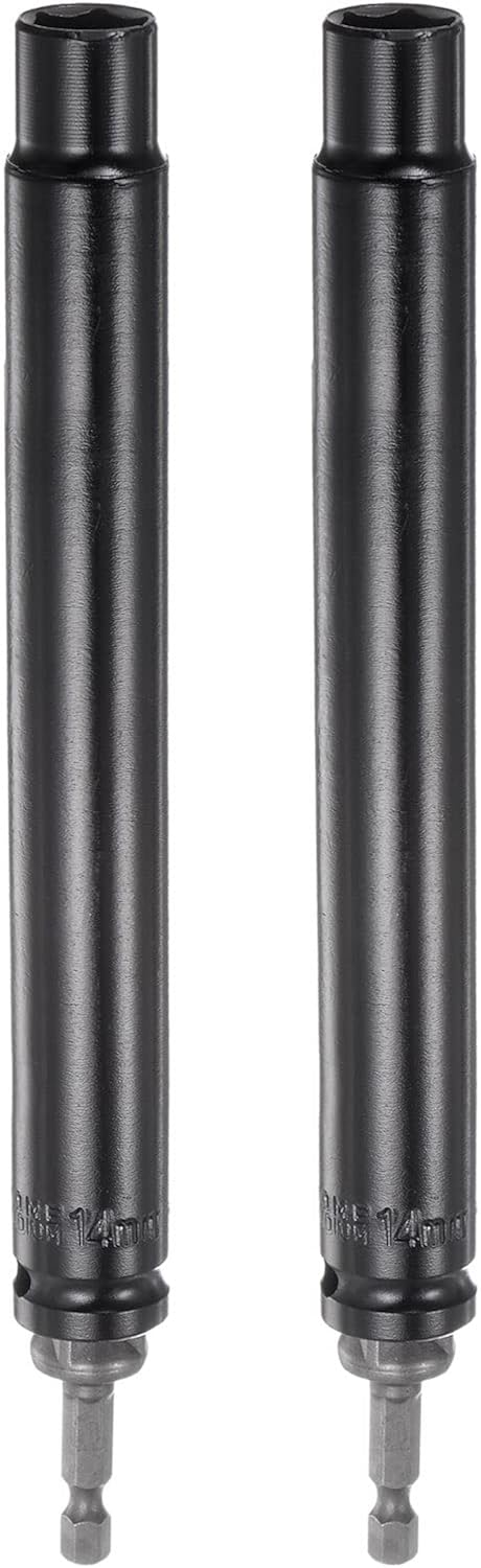 HARFINGTON 2pcs Extra Long Hollow Socket, 14mm x 200mm Deep Well Impact ...