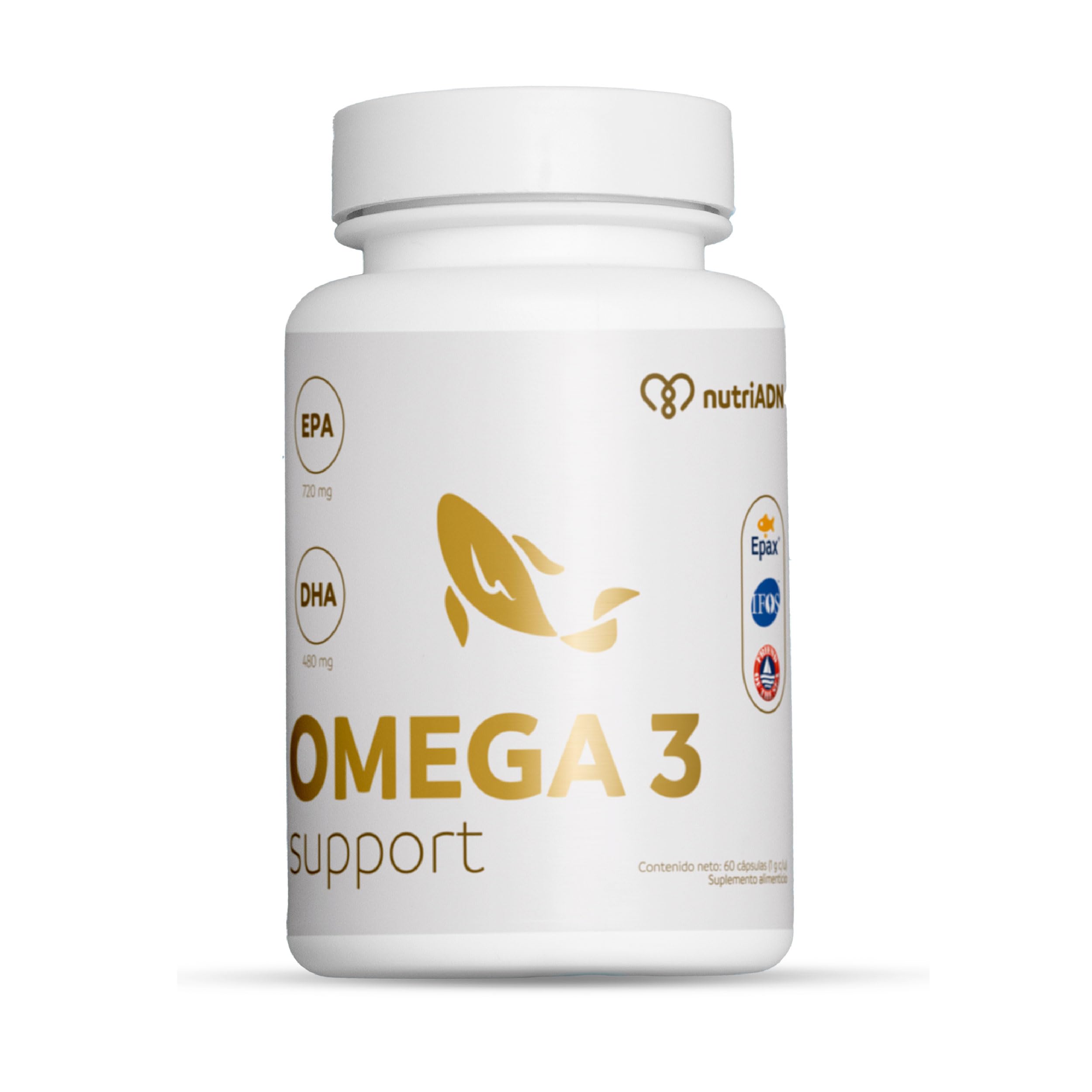 nutriADN – OMEGA 3 SUPPORT – Suplemento de Omega 3 60 Cápsulas de 1000 ...